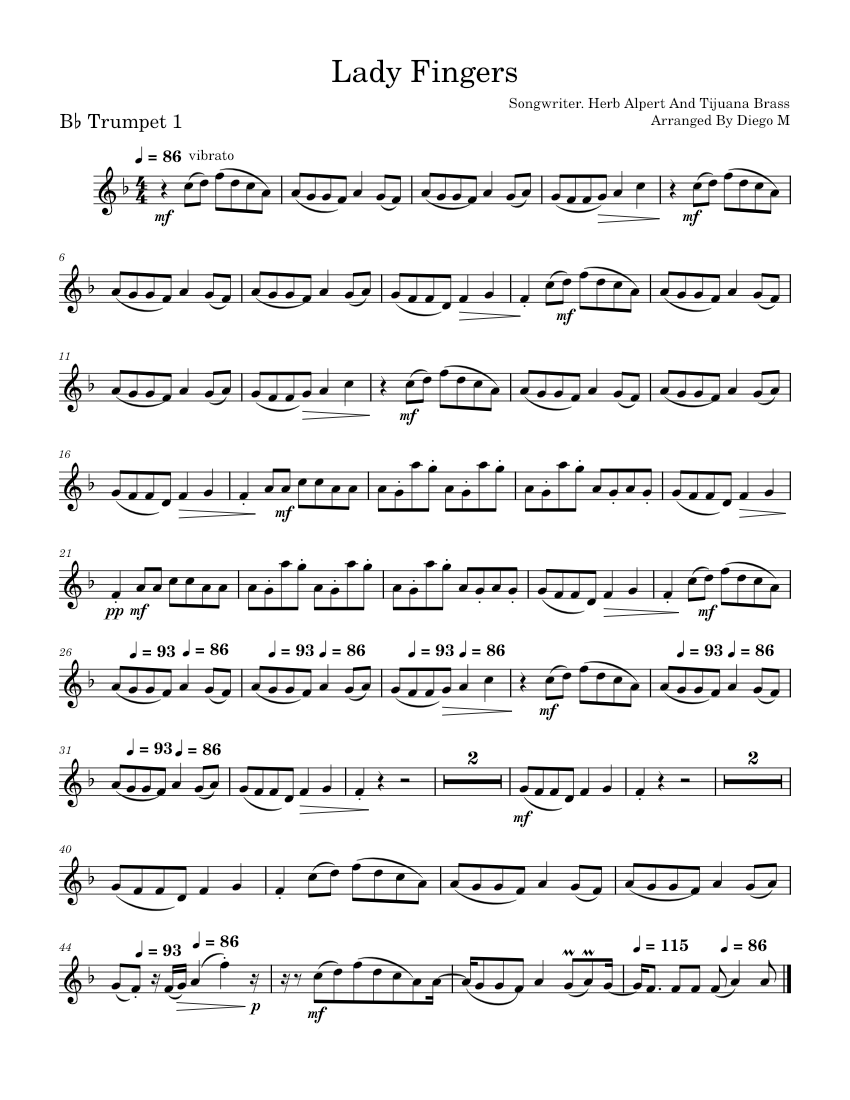 Lady Fingers – Herb Alpert & The Tijuana Brass Lady Fingers ...