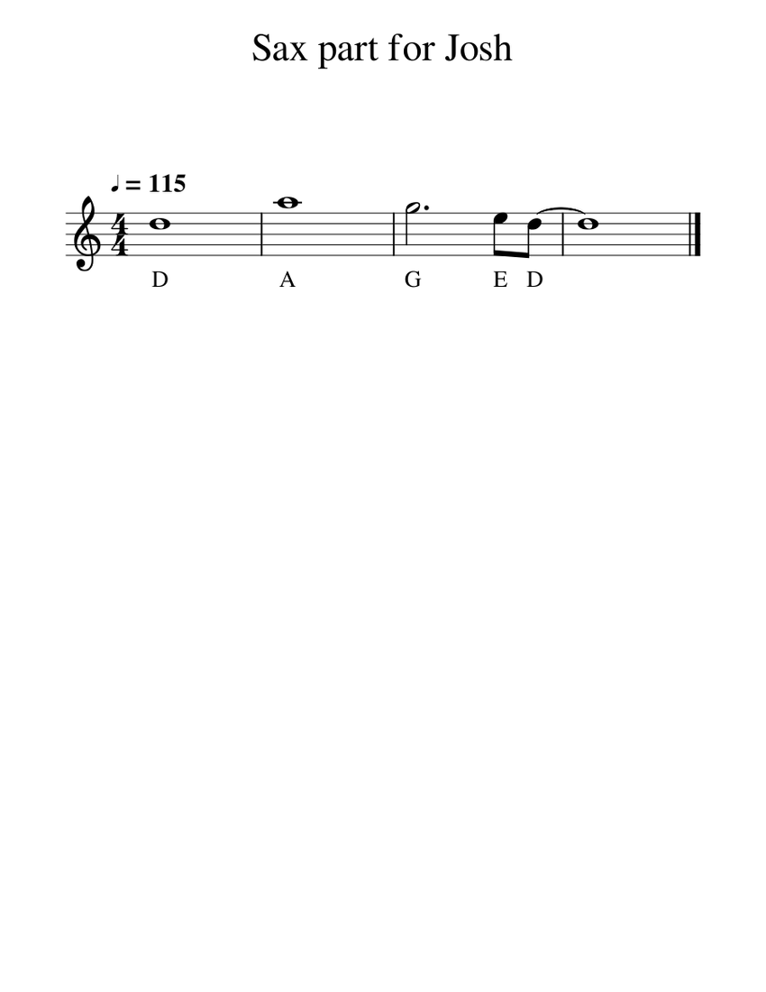 Sax parts Sheet music for Saxophone alto (Woodwind Trio) | Musescore.com