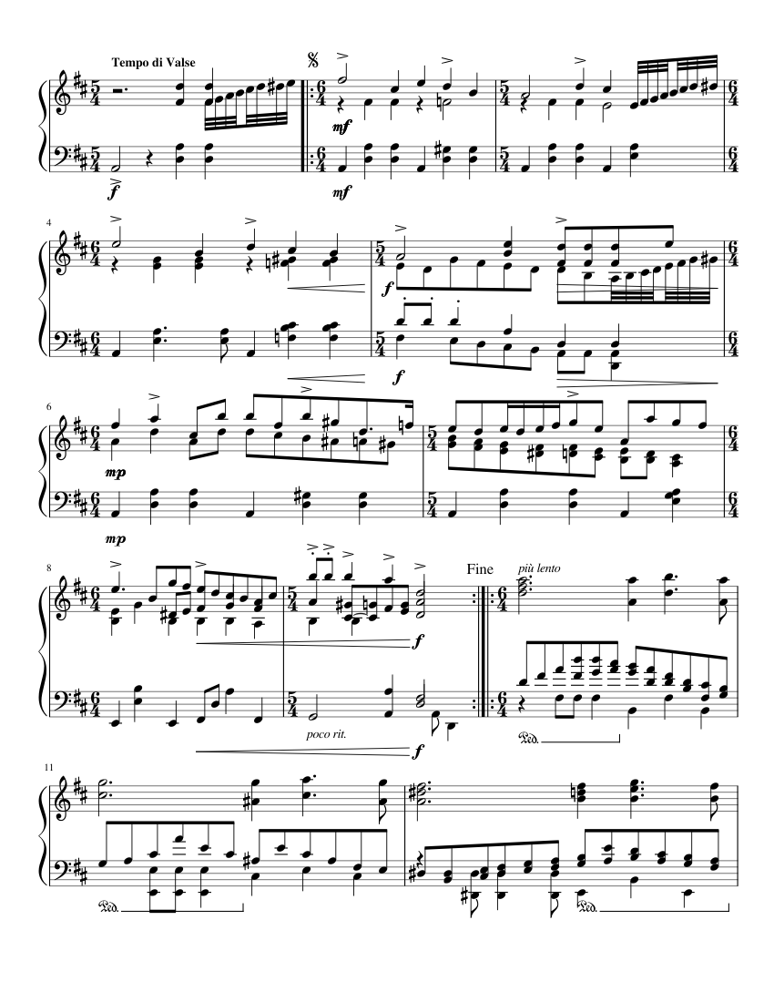 The Bee (closed score) Sheet music for Piano (Solo) | Musescore.com