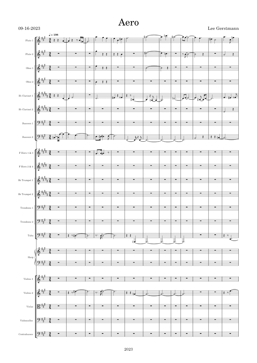 Aero Sheet music for Trombone, Tuba, Flute, Oboe & more instruments ...