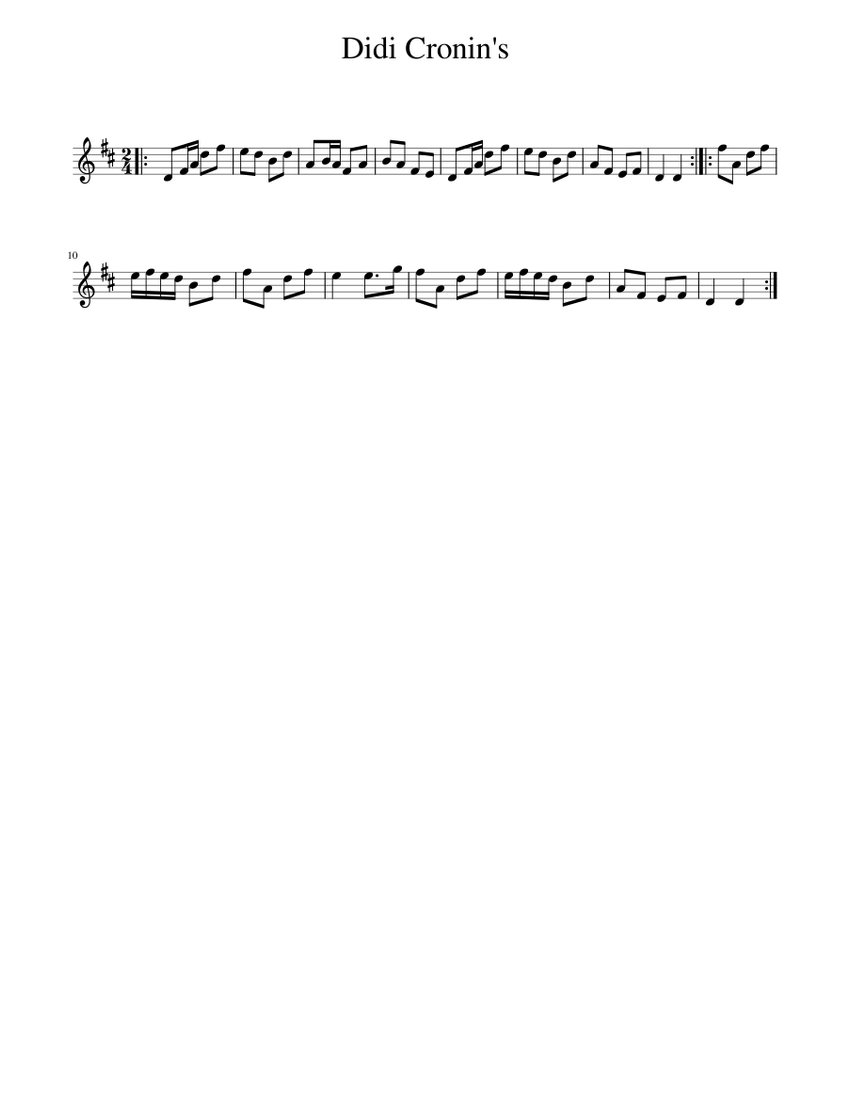 Didi Cronin's Sheet music for Piano (Solo) Easy | Musescore.com