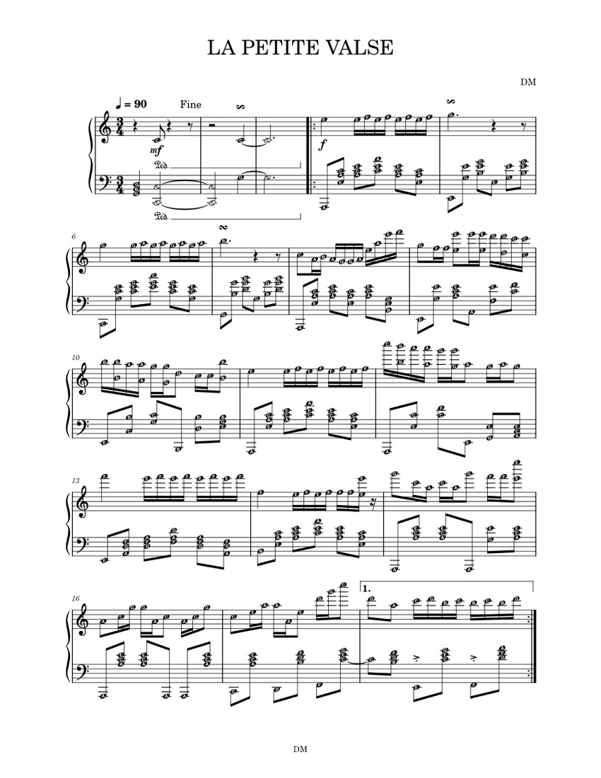 LA PETITE VALSE Sheet music for Piano (Piano Duo) | Musescore.com