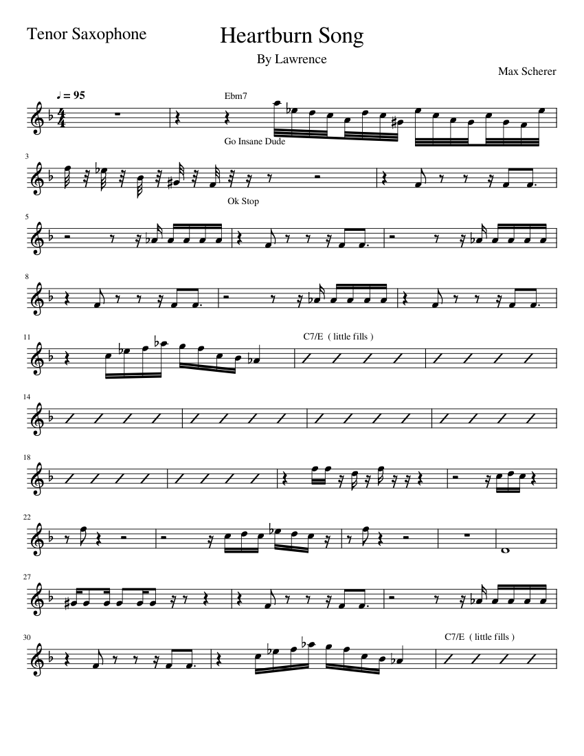 final-Tenor Saxophone Sheet music for Saxophone (Tenor) (Solo ...