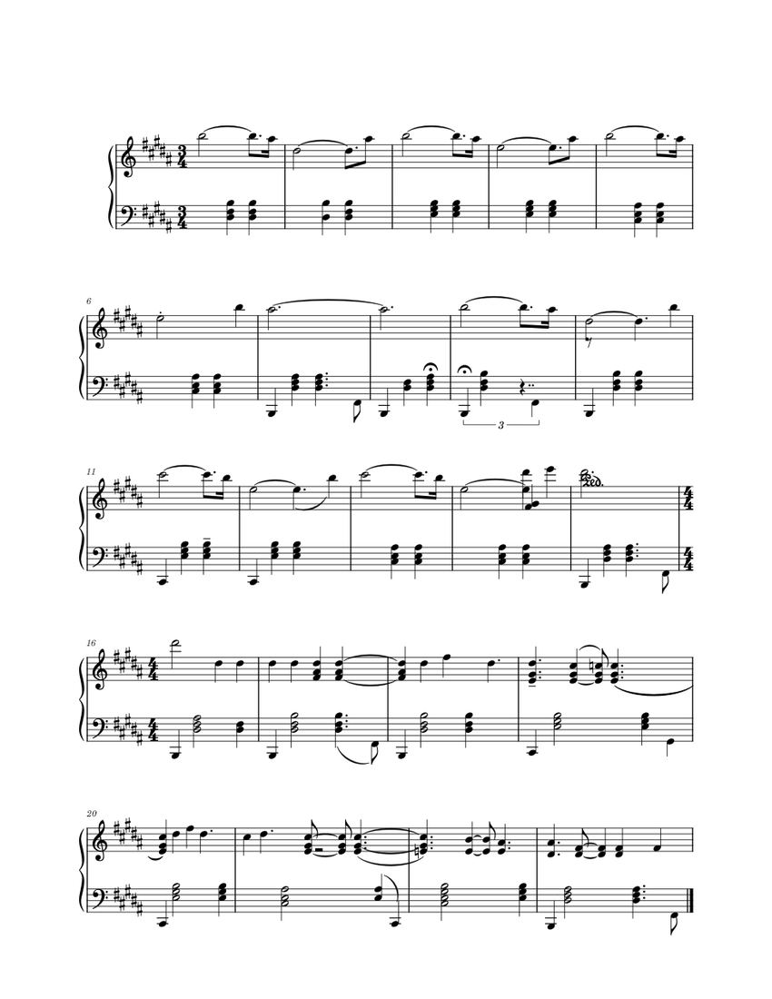 8e147ab4897c27b5b8e4222b181f0ac77b06beb4 Sheet music for Piano (Solo ...