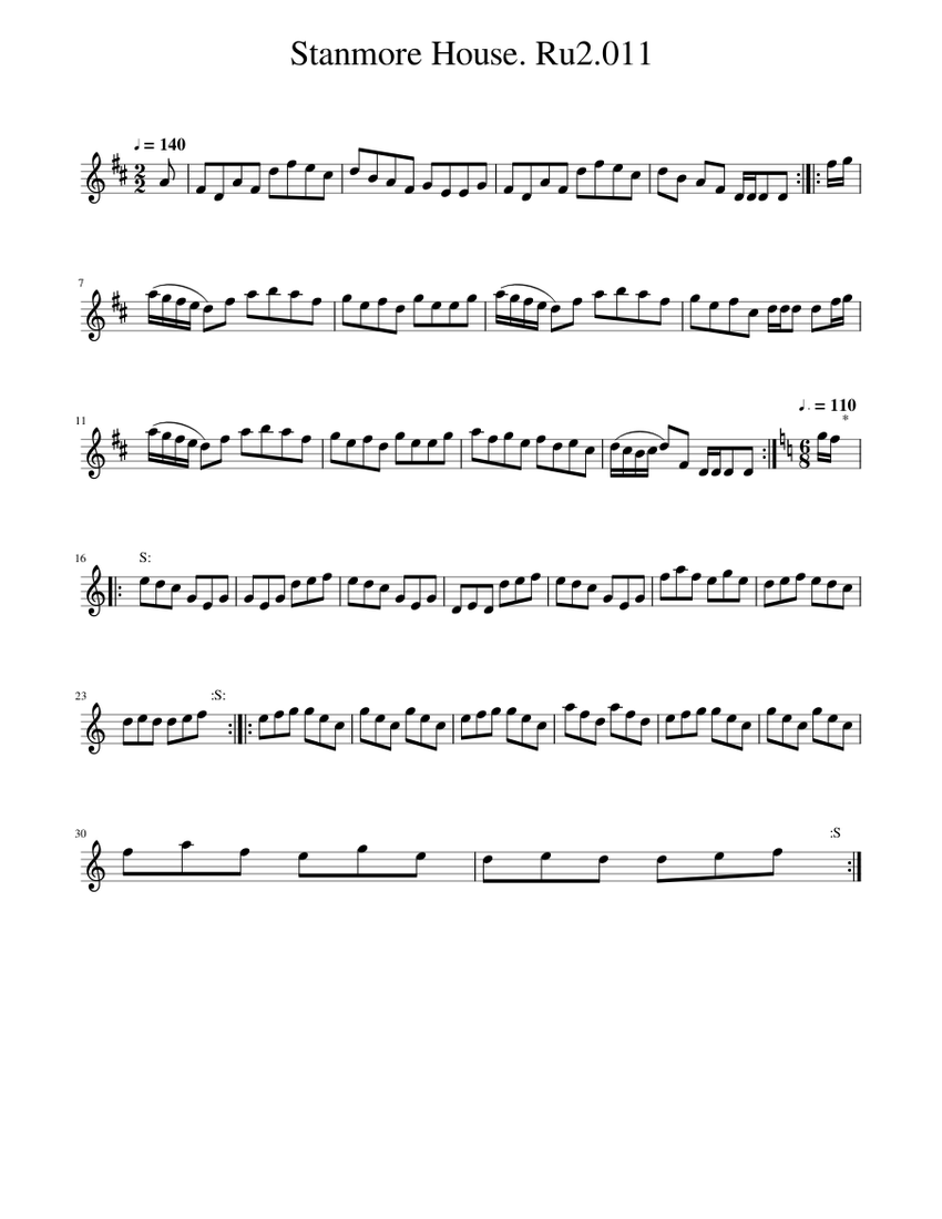 Stanmore House. Ru2.011 Sheet music for Piano (Solo) Easy | Musescore.com