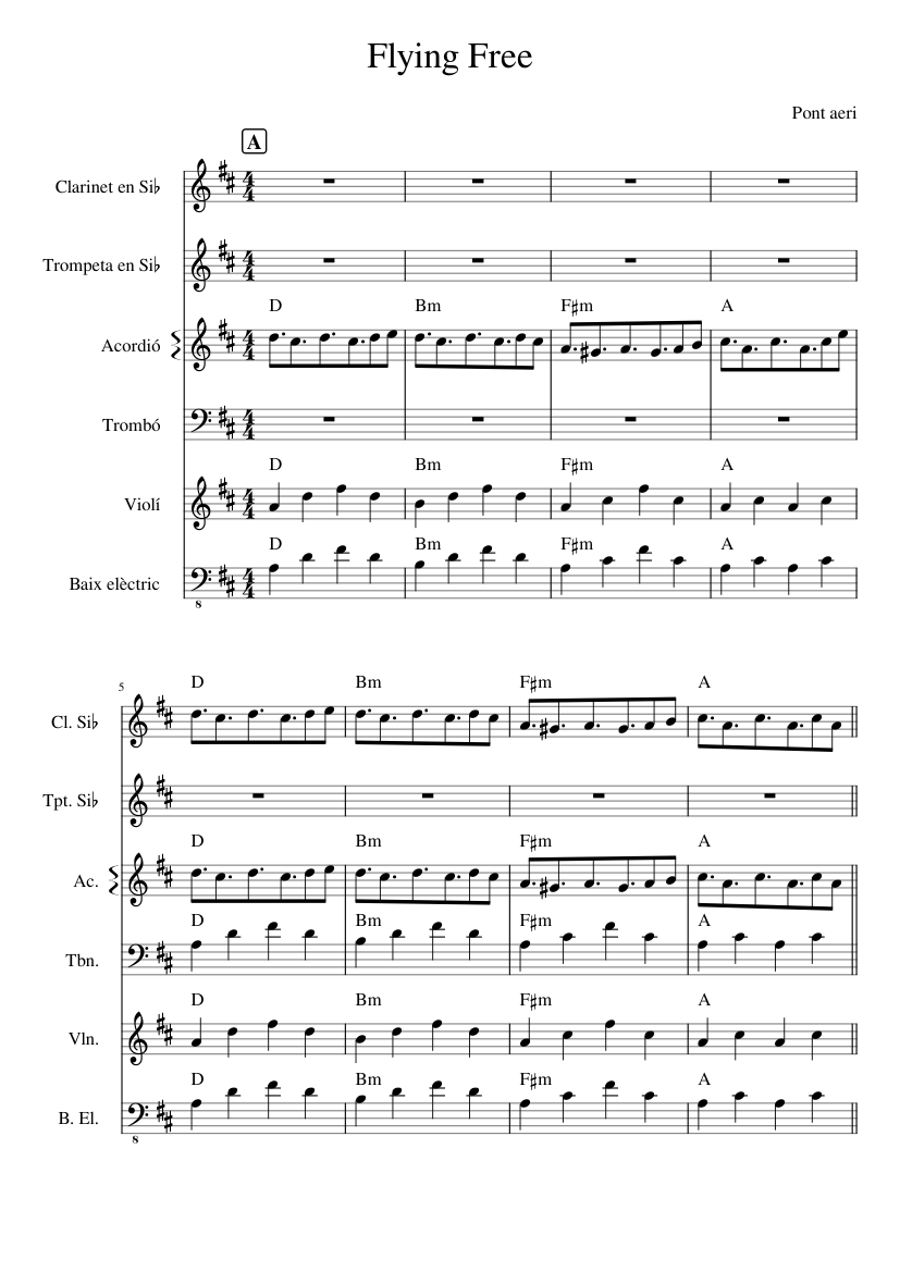 Flying Free - piano tutorial