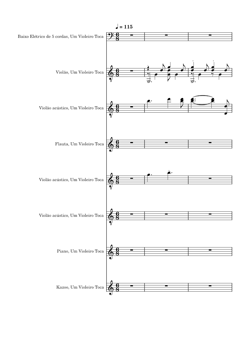 Tocando em frente – Almir Sater Sheet Music for Piano, Vocals, Flute ...