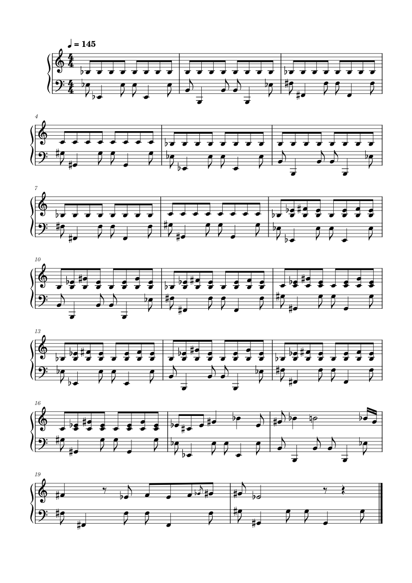 Lethal Company - Boombox 5 – Zeekerss . Sheet Music for Piano (Solo ...