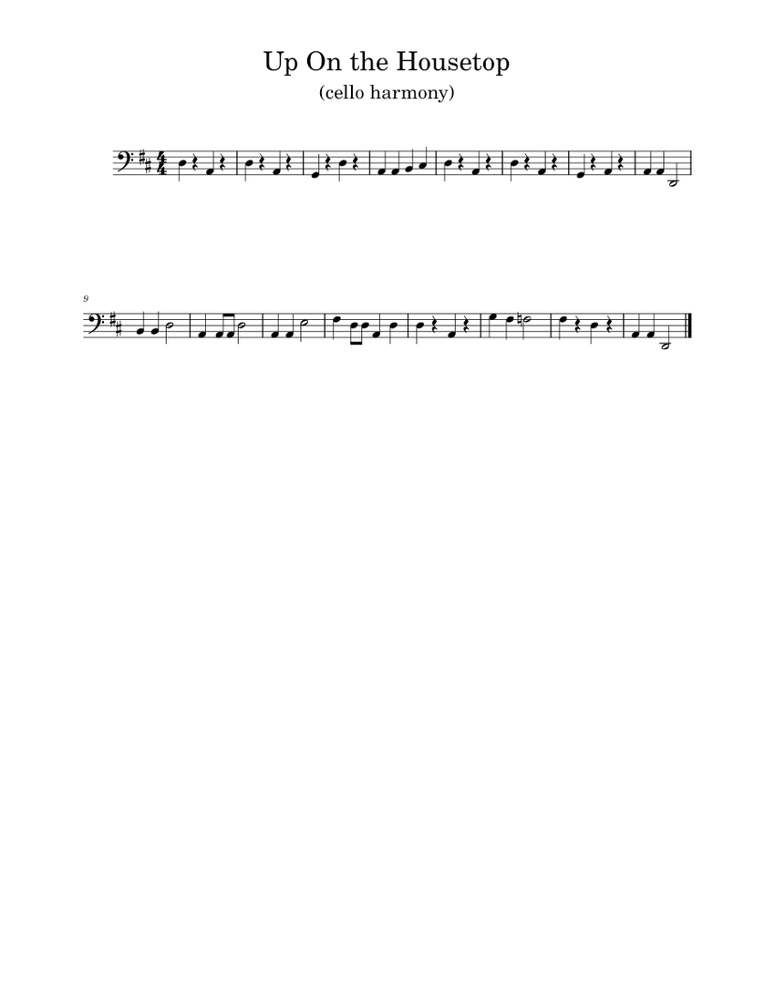 Up on the housetop – Misc Christmas Up On the Housetop Sheet music for ...