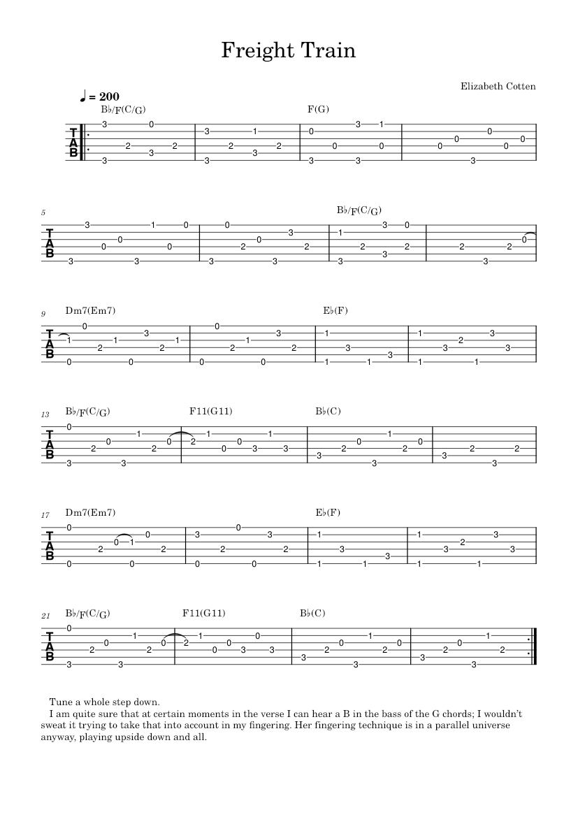 Freight train – Elizabeth Cotten (studio version from Folksongs and ...