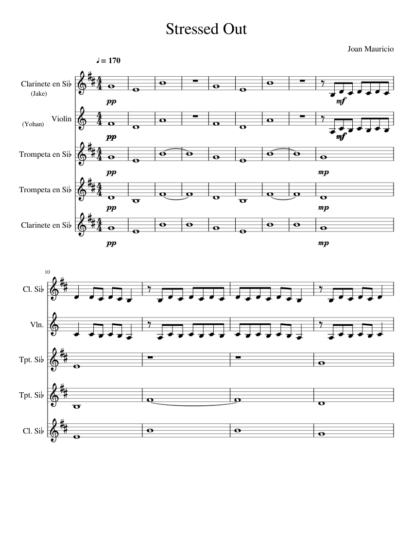 Stressed Out - piano tutorial