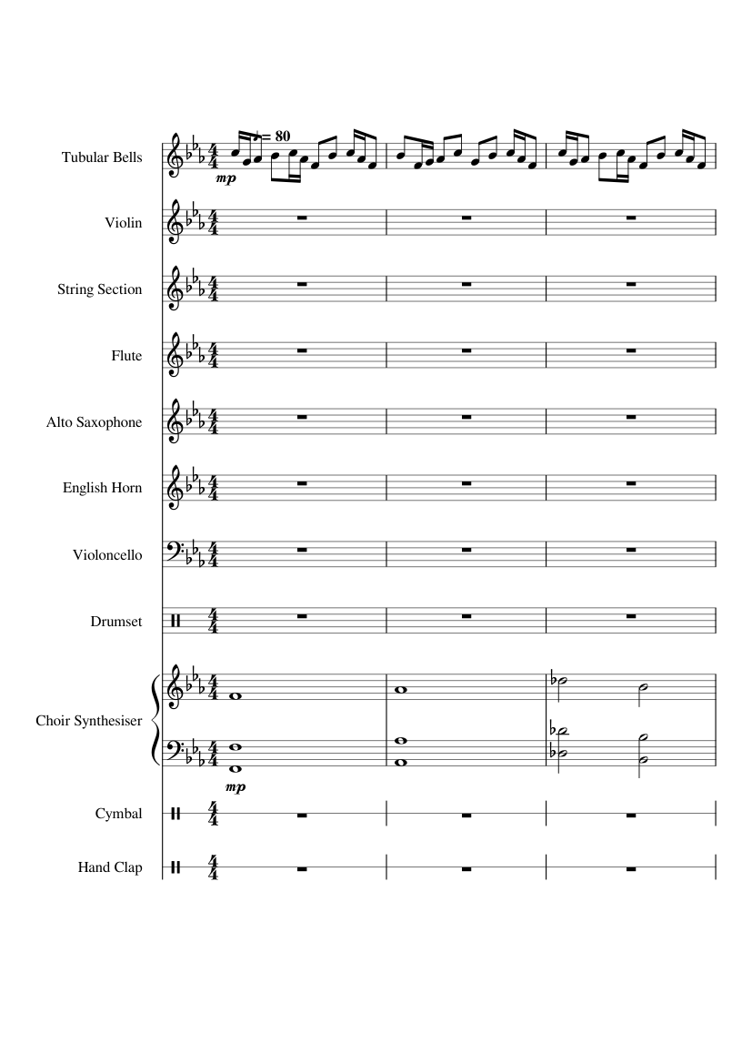 Misc Tune Sheet music for Flute, Oboe, Saxophone alto, Crash & more ...
