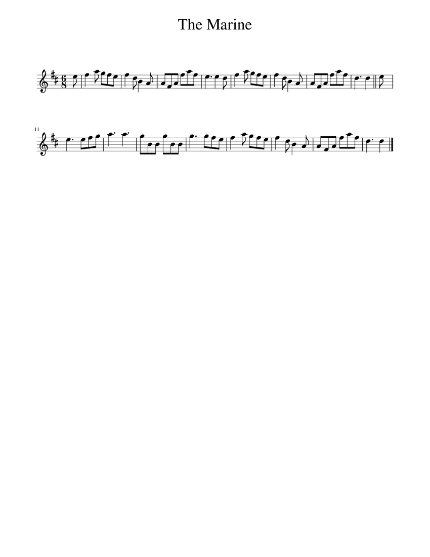 The Marine Sheet music for Piano (Solo) | Musescore.com