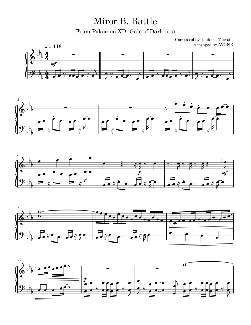 Miror B. Battle Sheet music for Bass guitar (Solo) | Musescore.com