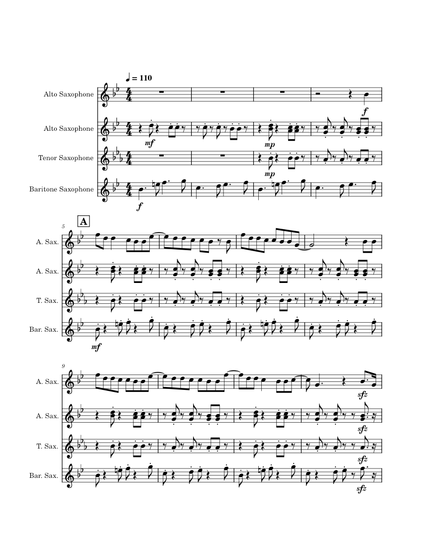All star - Smash Mouth Sheet music for Saxophone alto, Saxophone tenor ...