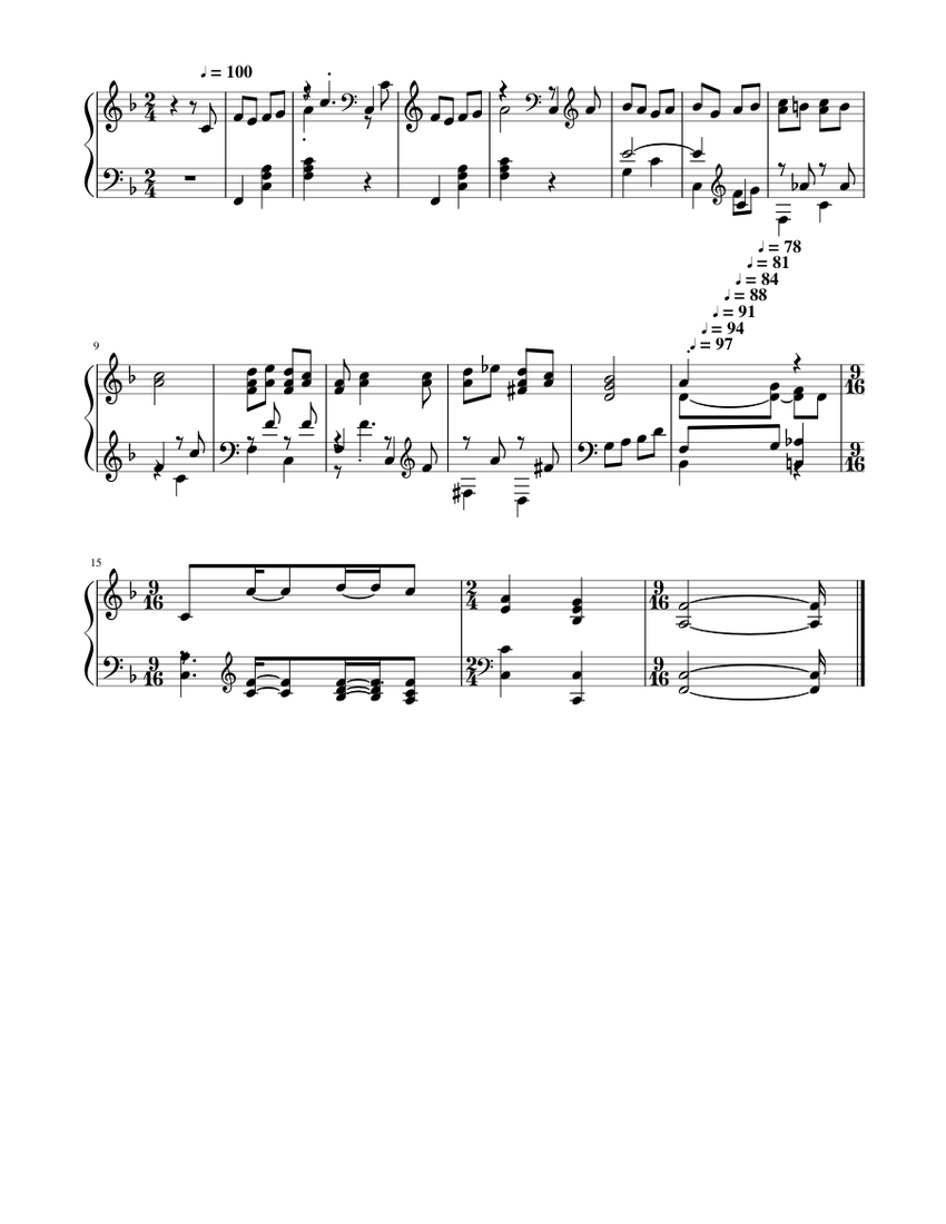 Good morning, Brother sunshine - Ira B. Wilson Sheet music for Piano ...