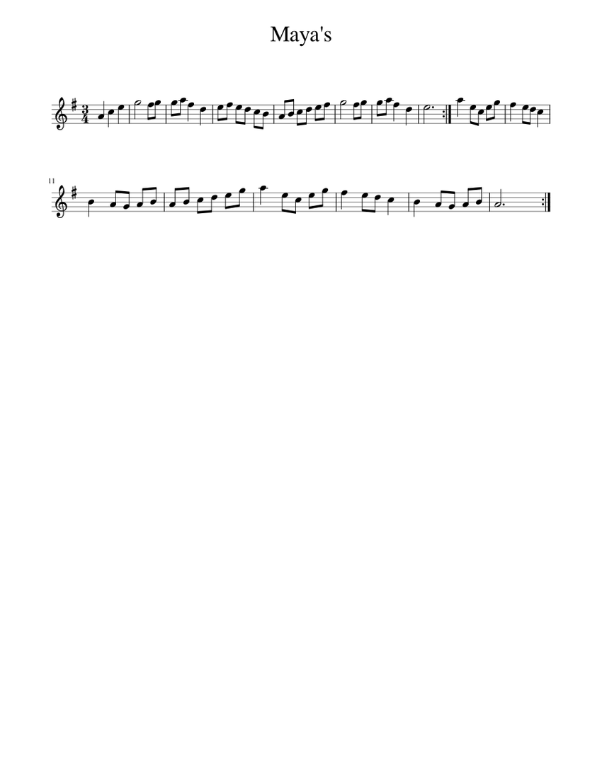 Maya's Sheet music for Piano (Solo) Easy | Musescore.com