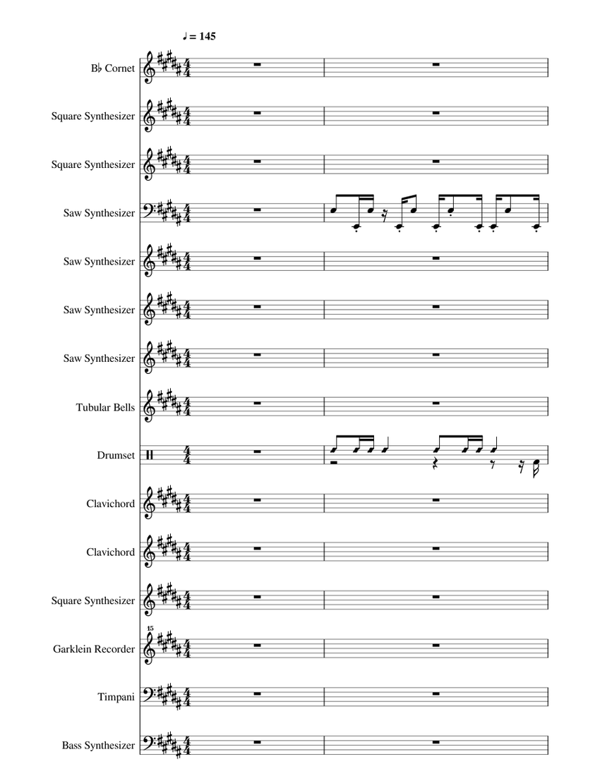Pokemon Emerald: Autism Factory Sheet music for Timpani (Solo ...