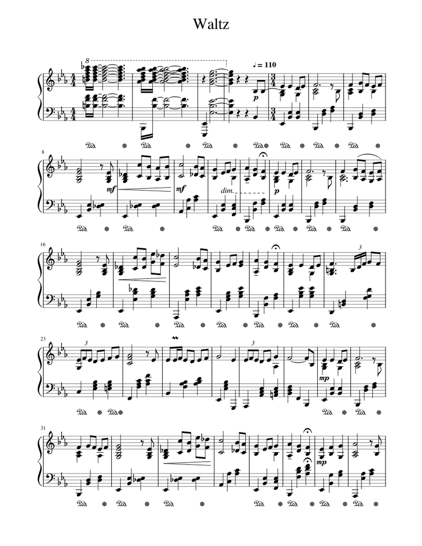 Original Waltz Sheet music for Piano (Solo) | Musescore.com