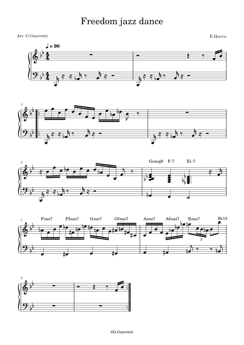 Freedom jazz dance – Eddie Harris Sheet music for Piano (Solo) Easy ...