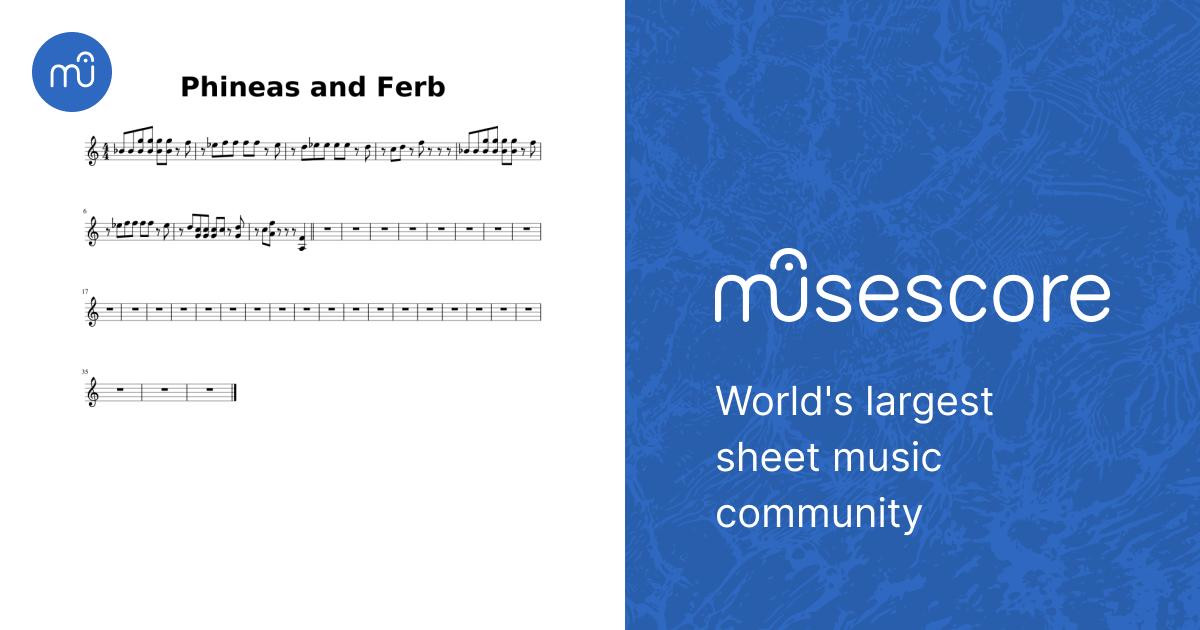 Phineas and Ferb Sheet music for Clarinet in b-flat (Solo) | Musescore.com