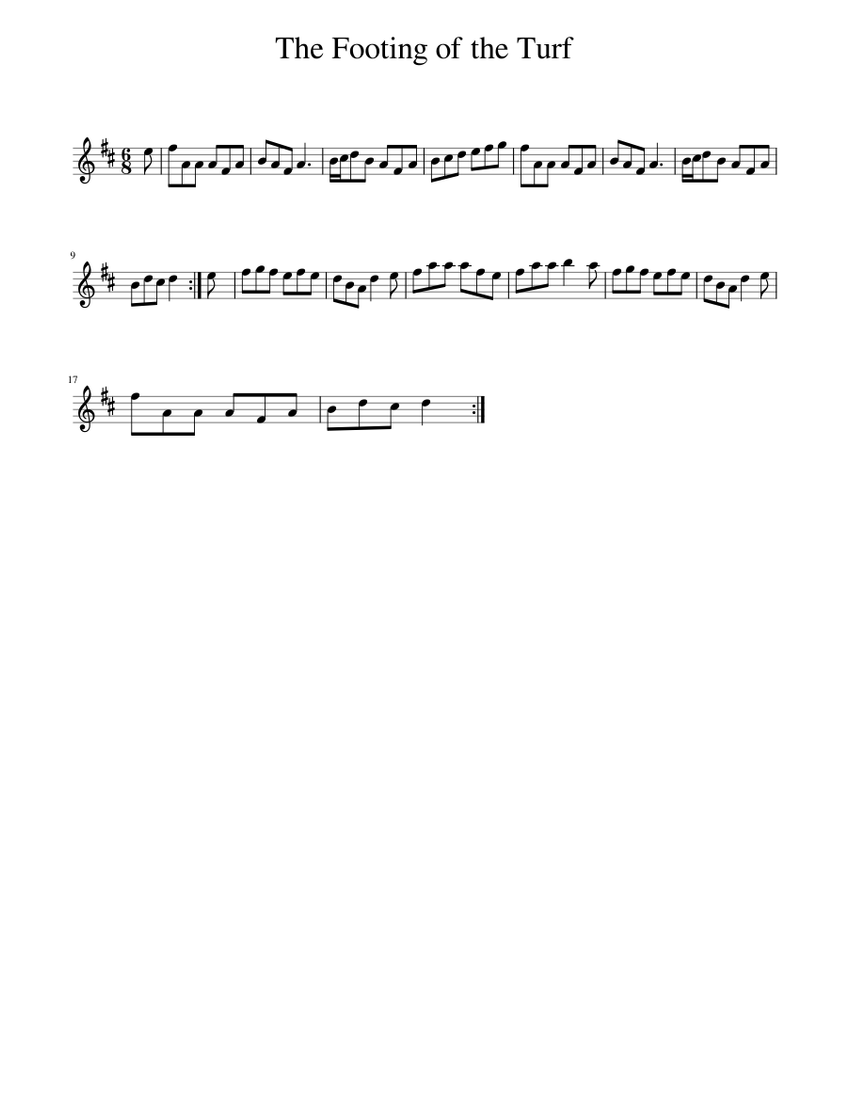 The Footing of the Turf Sheet music for Piano (Solo) Easy | Musescore.com