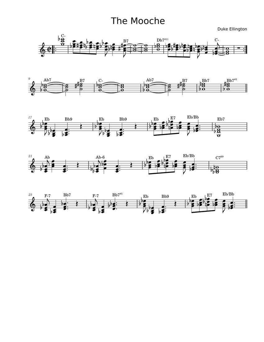 The Mooche – Duke Ellington - piano tutorial