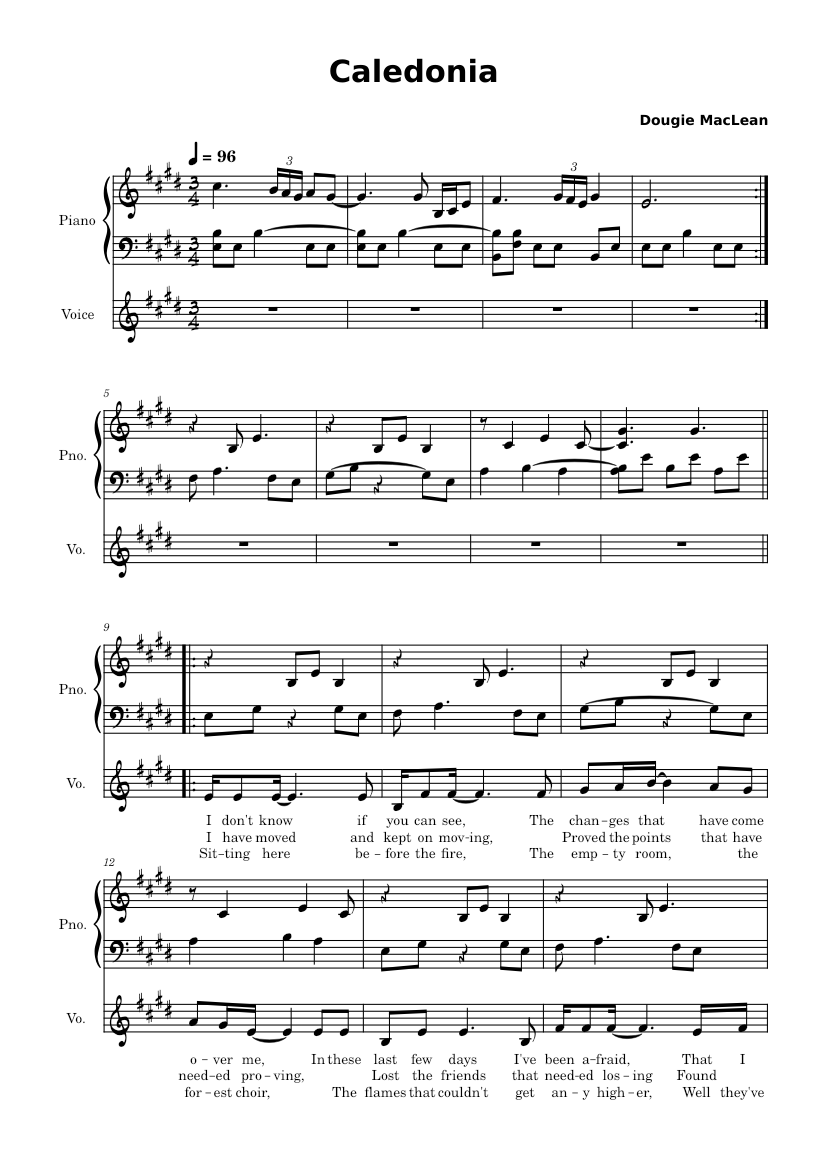 Caledonia Sheet Music for Piano, Voice (other) (Piano-Voice ...