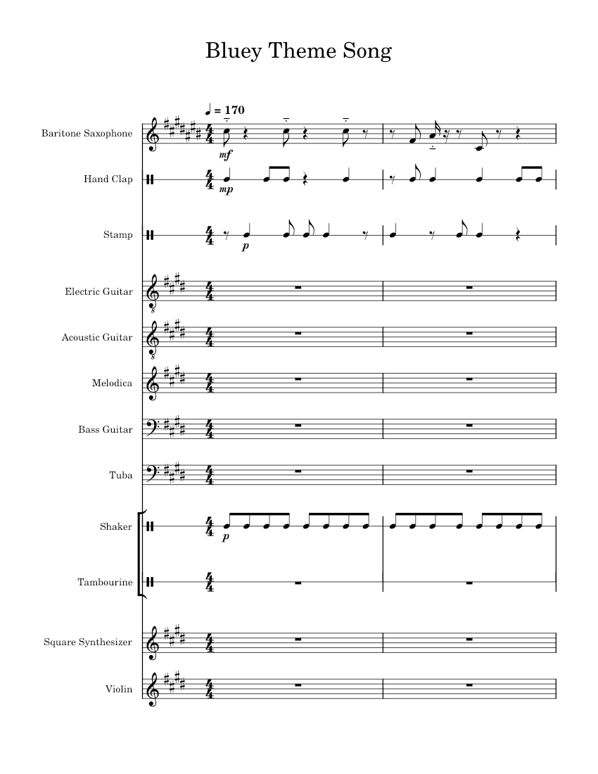 "Bluey" Theme Song (From Ludo Studios' "Bluey") – Joff Bush Bluey Theme ...