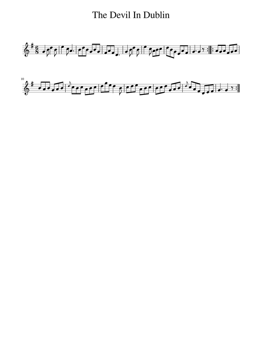 The Devil In Dublin Sheet music for Piano (Solo) Easy | Musescore.com