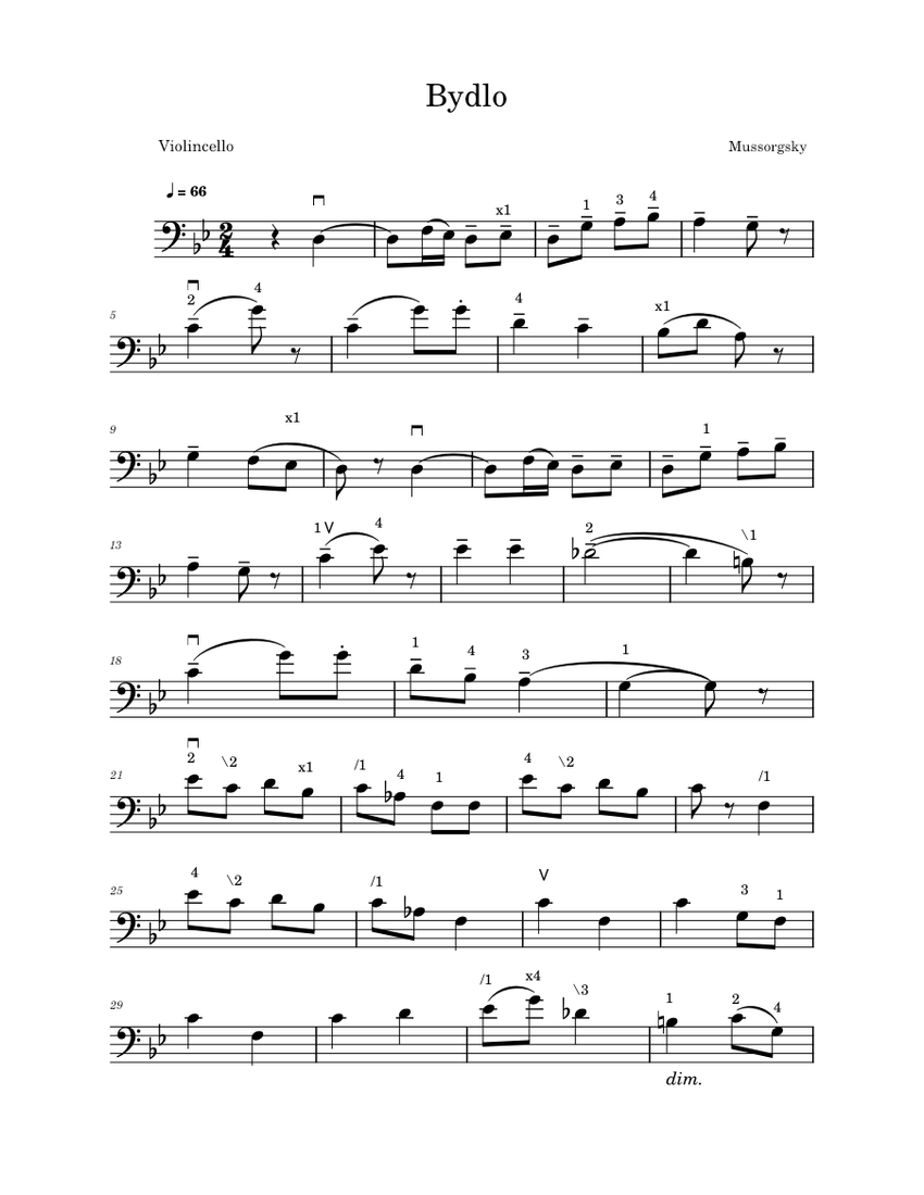 Bydlo (Pictures at an Exhibition) – Modest Mussorgsky Bydlo (Pictures ...