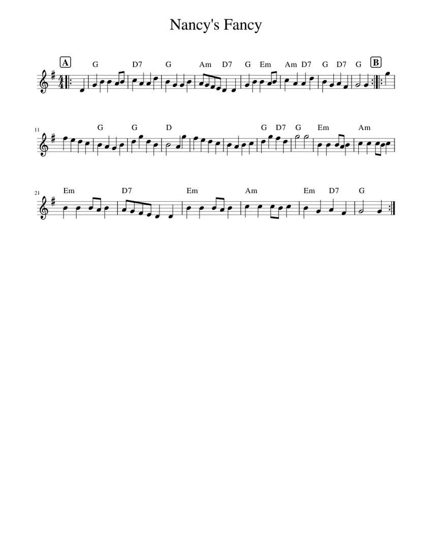 Nancy's Fancy Sheet music for Piano (Solo) Easy | Musescore.com