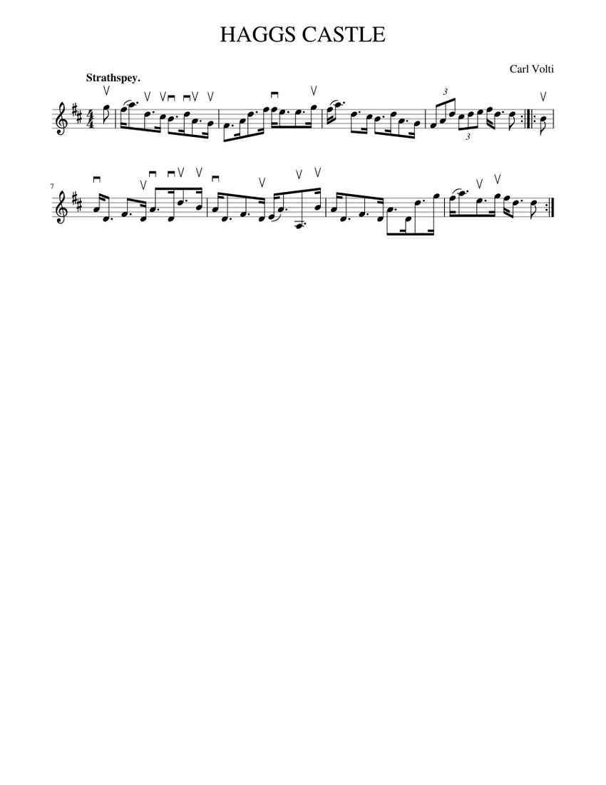 Carl Volti - HAGGS CASTLE Sheet music for Piano (Solo) | Musescore.com