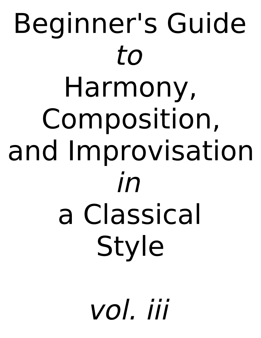 Beginner's Guide to Harmony, Composition, and Improvisation Vol. 3 Sheet music for Piano (Solo ...