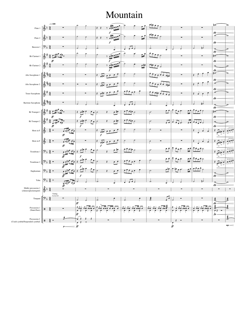 Mountain - piano tutorial