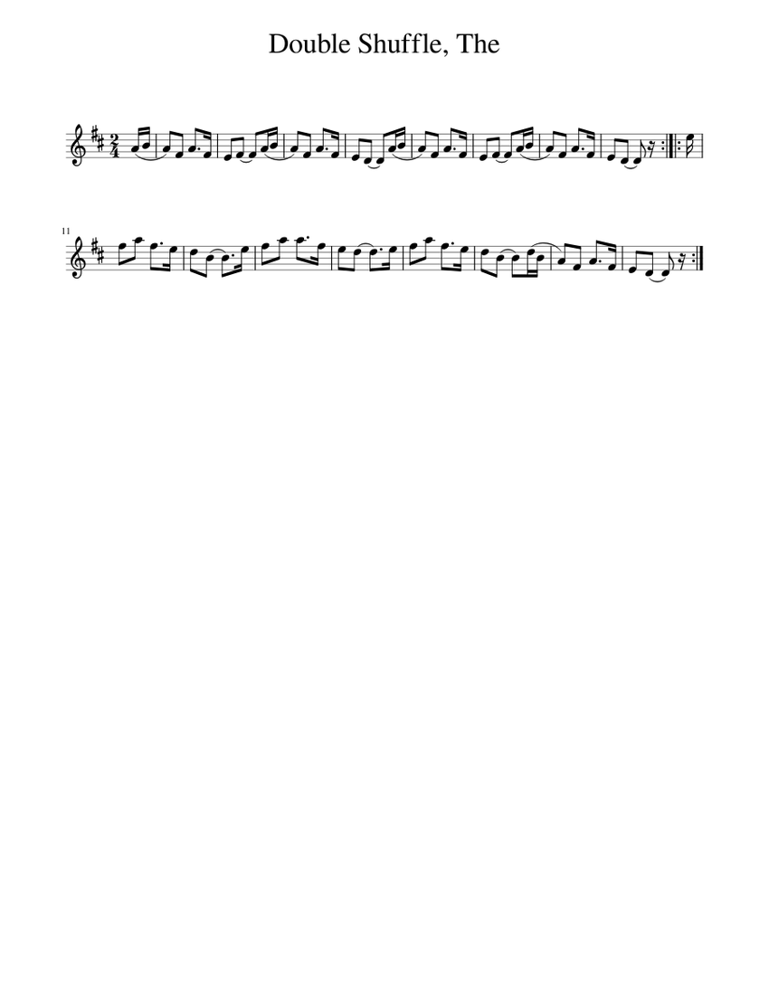 The Double Shuffle Sheet music for Piano (Solo) | Musescore.com