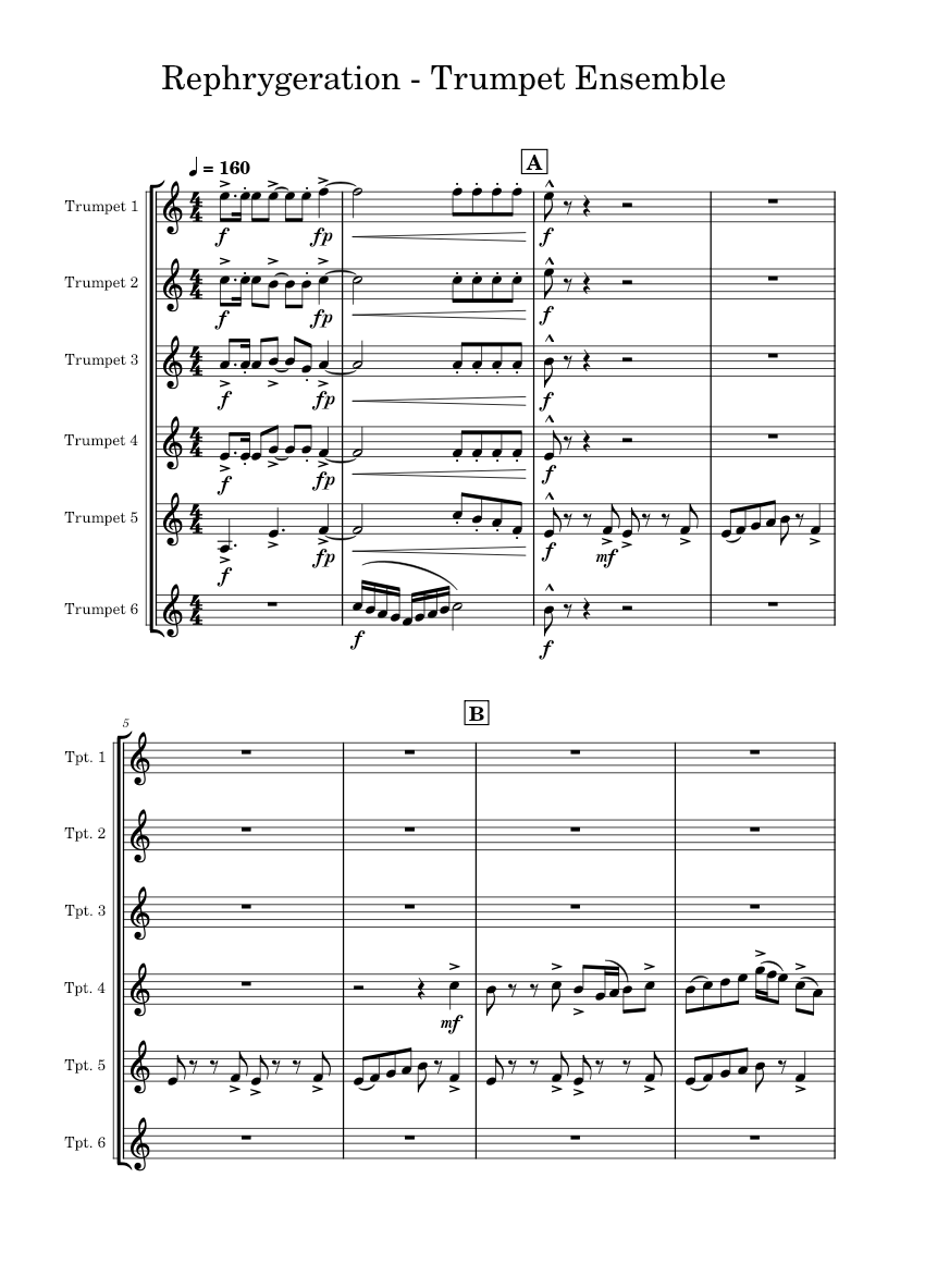 Rephrygeration – Todd Stalter - Trumpet Ensemble Sheet Music for ...