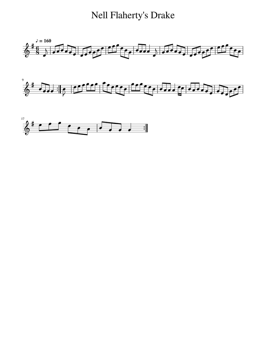 Nell Flaherty's Drake Sheet music for Piano (Solo) Easy | Musescore.com