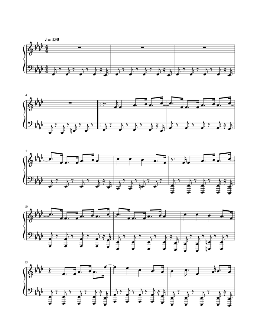 Ashes - Stellar Sheet music for Piano (Solo) | Musescore.com