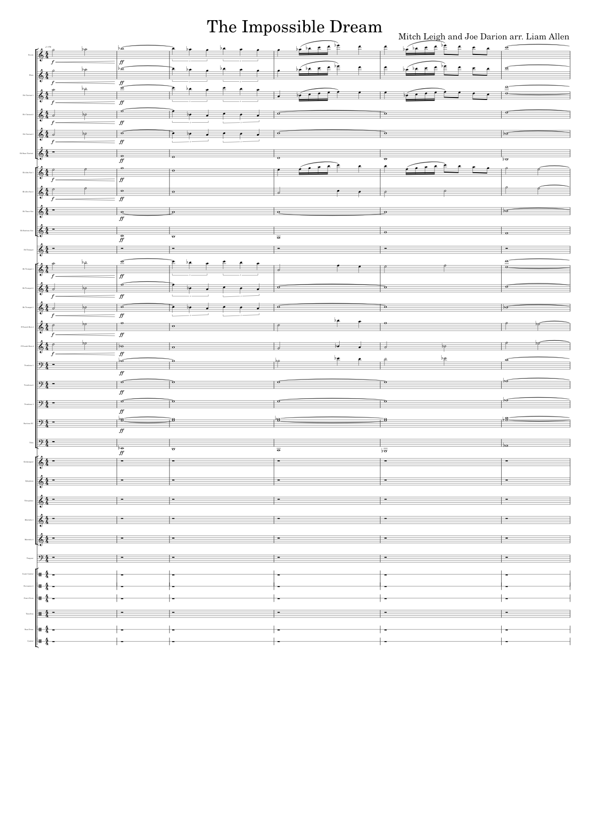 The Impossible Dream – Joe Darion / Mitchell Leigh The Impossible Dream Sheet music for Piano ...