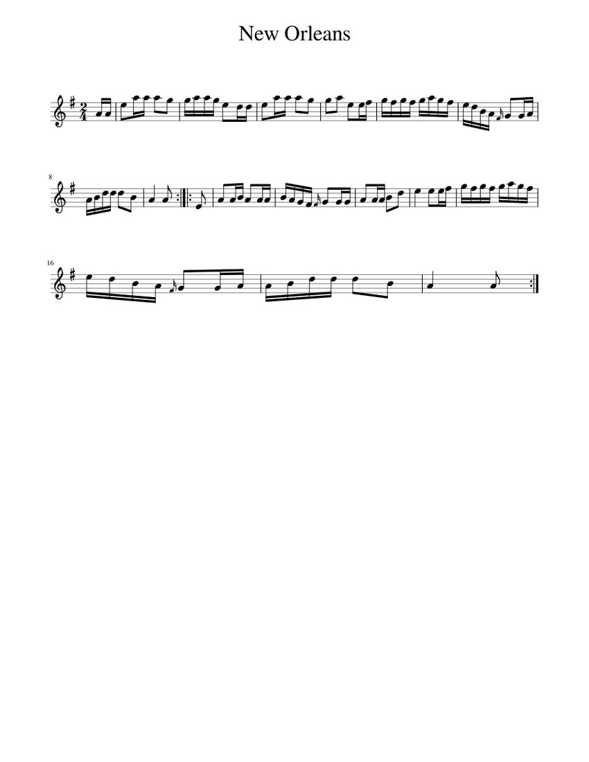 New Orleans Sheet music for Piano (Solo) Easy | Musescore.com