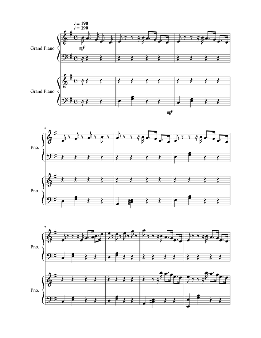 TheFatRat - Unity Sheet music for Piano (Piano Duo) | Musescore.com