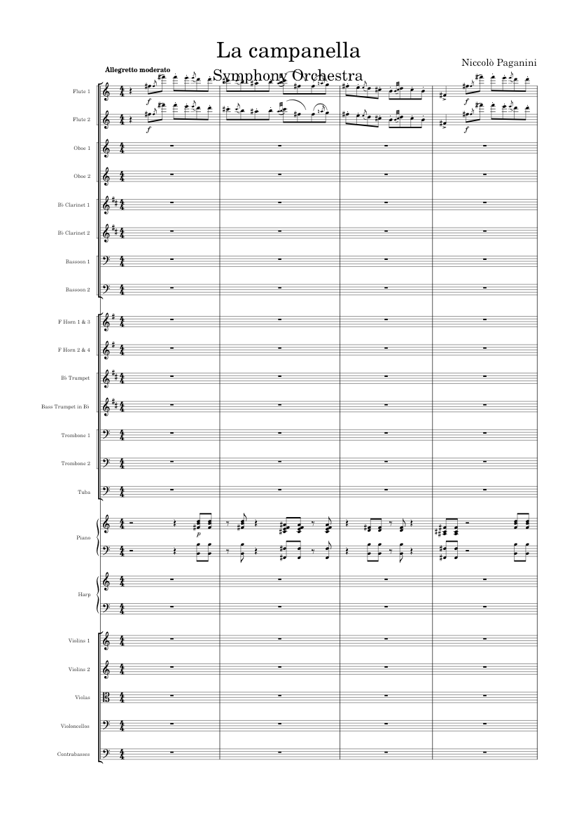 Violin Concerto No 2, op. 7 (La Campanella) – Niccolò Paganini La Campanella (Niccolò Paganini ...