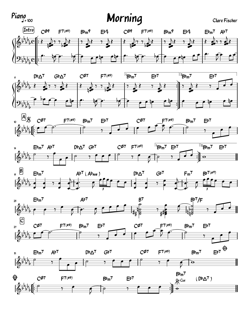 Morning Sheet music for Piano (Solo) Easy | Musescore.com