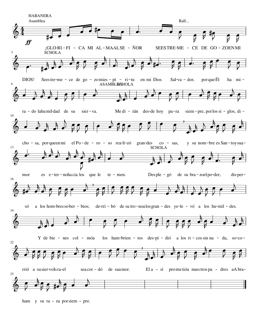 Voz soprano Sheet music for Piano (Solo) | Musescore.com
