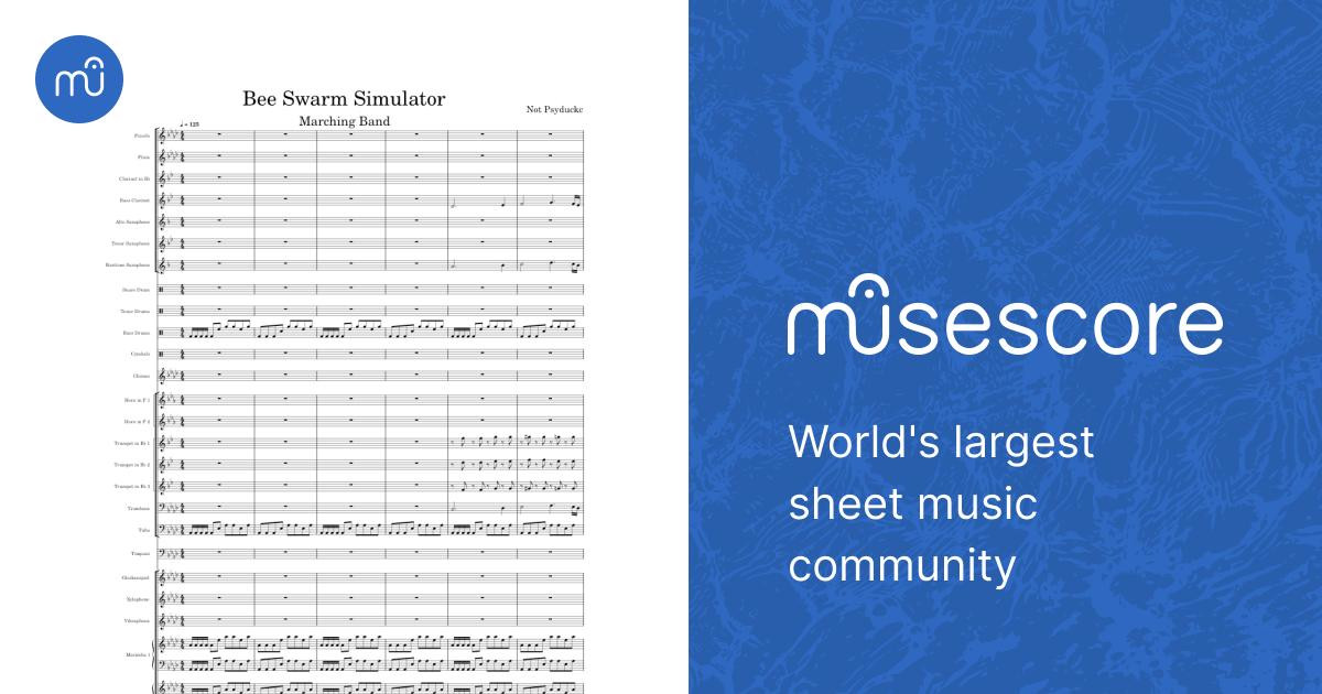 Wax – Onett Bee Swarm Simulator Sheet music for Trombone, Tuba, Flute ...
