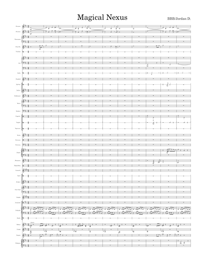 Magical Nexus – Big Blue Bubble Magical Nexus Sheet music for Organ ...