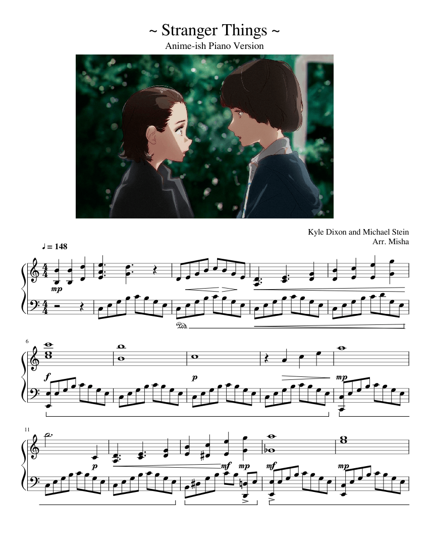 Stranger Things Theme Sheet music for Piano (Piano Duo) | Musescore.com