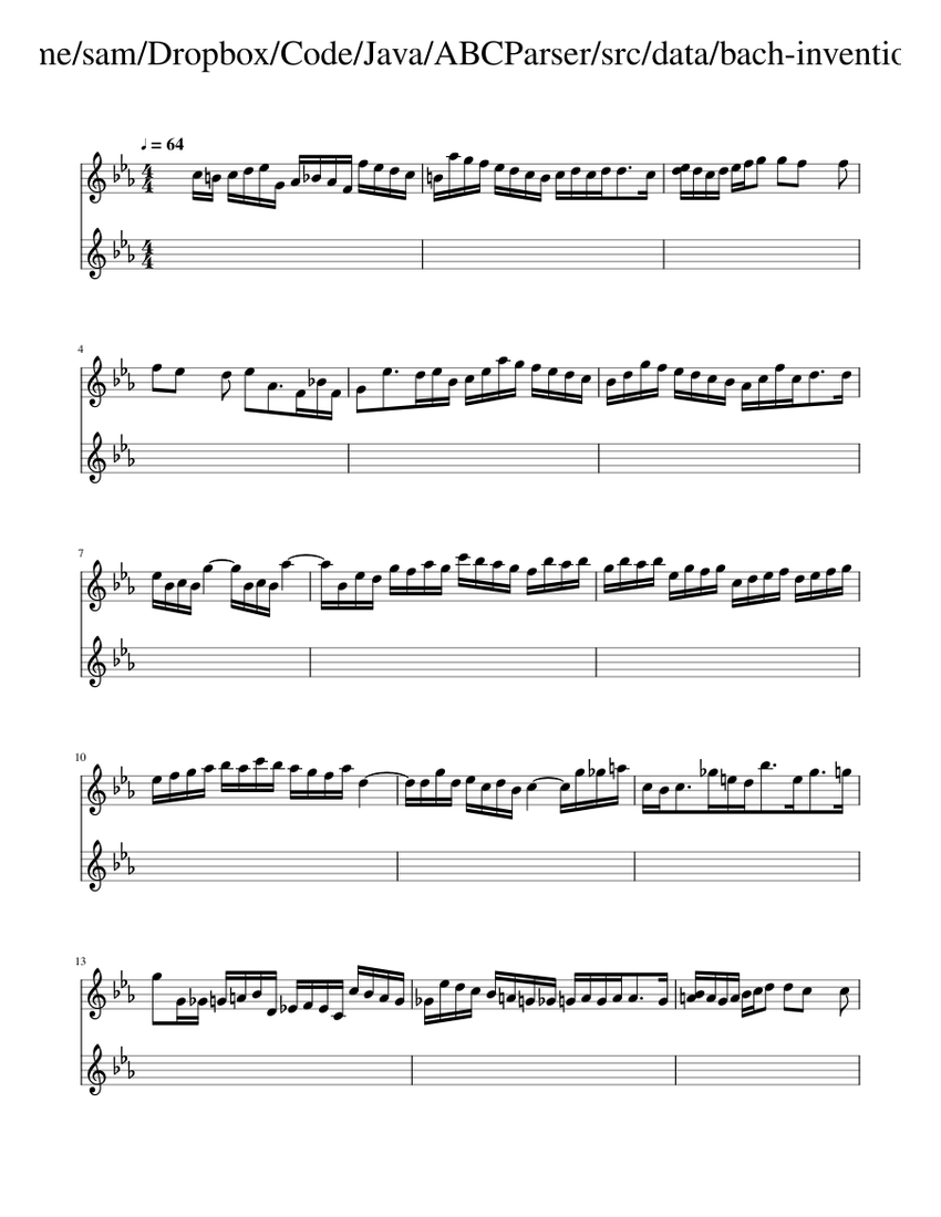 from /home/sam/Dropbox/Code/Java/ABCParser/src/data/bach-invention-02 ...