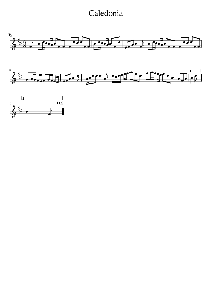 Caledonia Sheet music for Piano (Solo) Easy | Musescore.com